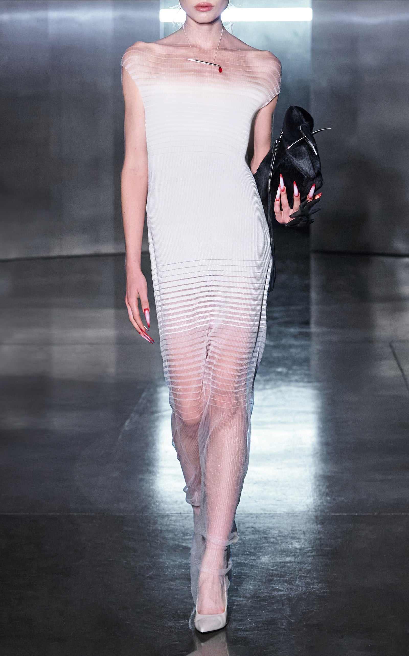 CENSOR KNIT DRESS - SNOW – GRACE LING